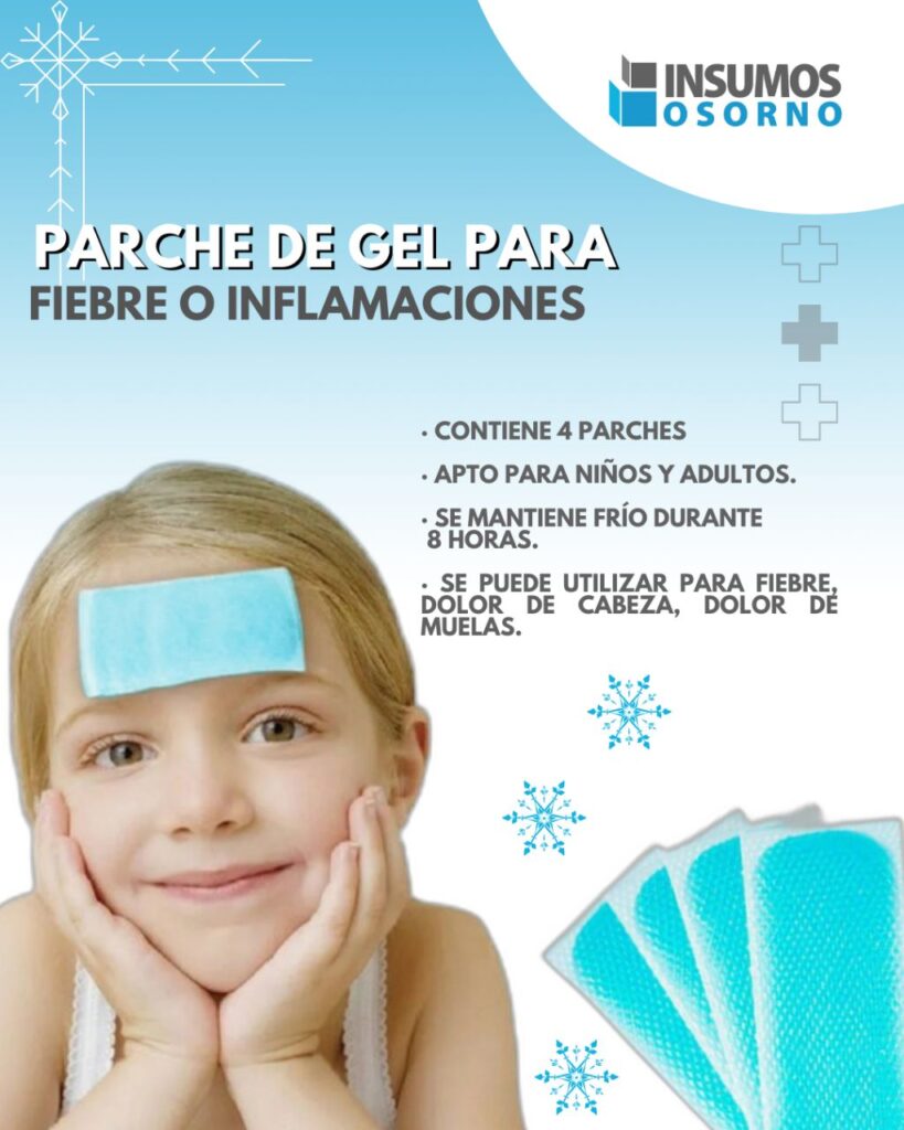 Parche De Gel Frio Para Fiebre O Inflamaciones Vitality – Insumos Osorno