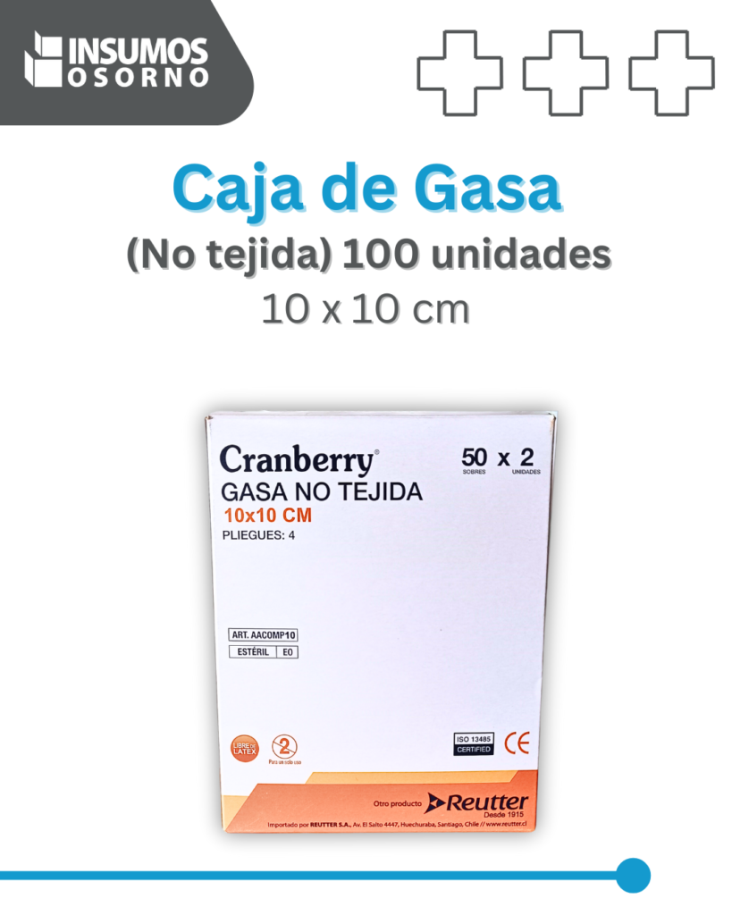 Cajas de Gasas de 100 unidades (No Tejida y Tejidas) – Insumos Osorno